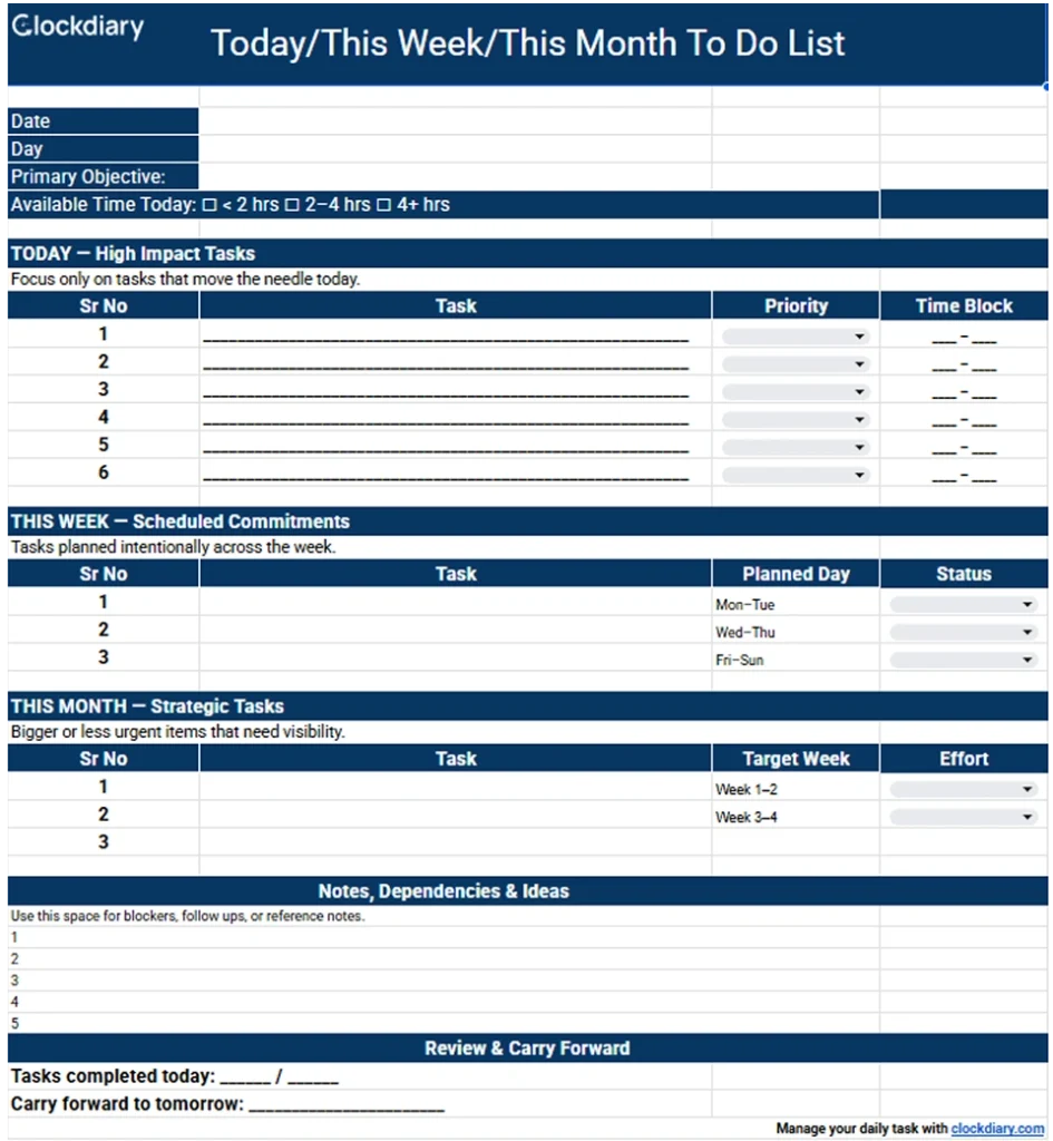 Free To-Do List Templates (Customizable)
