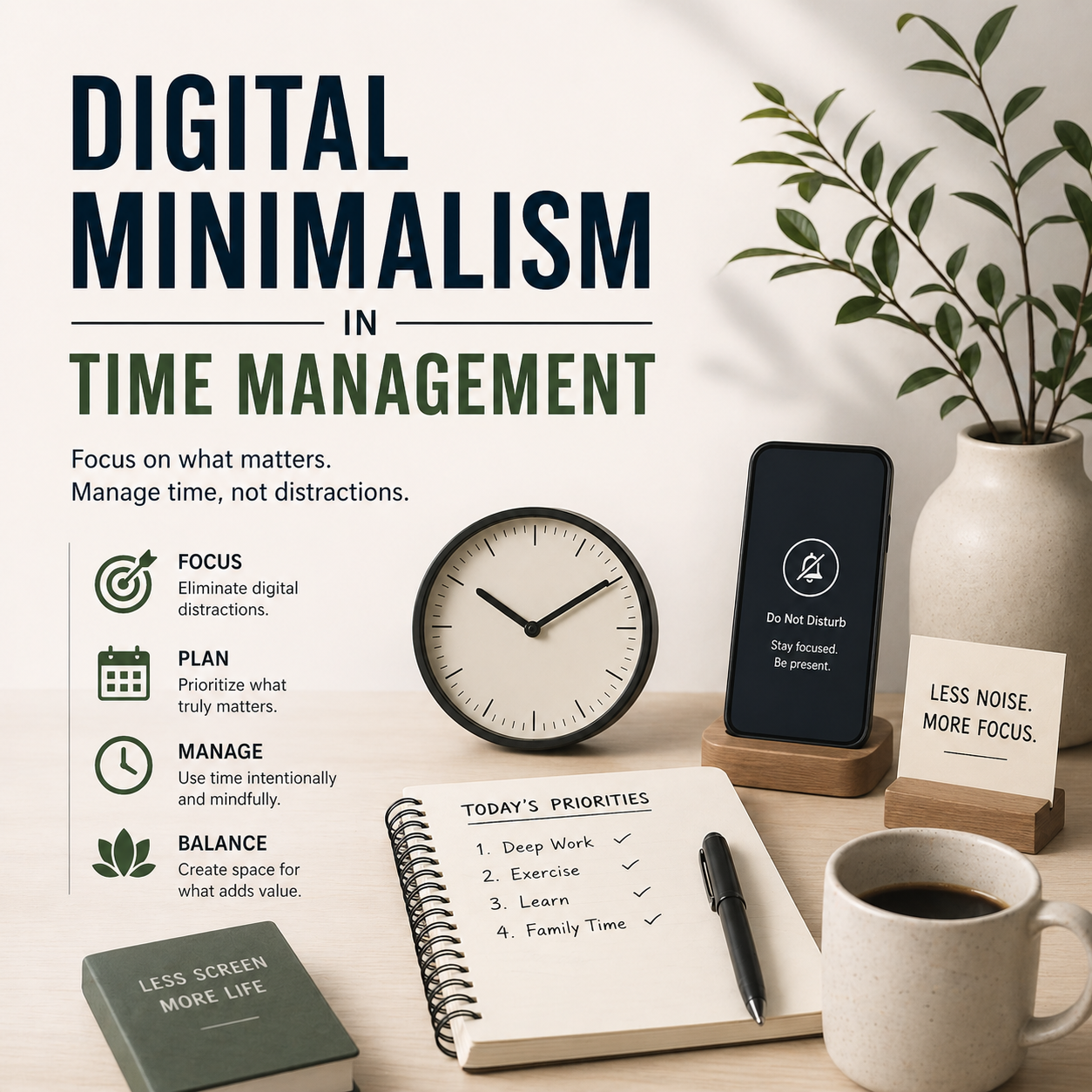 What is Digital Minimalism in Time Management? Guide